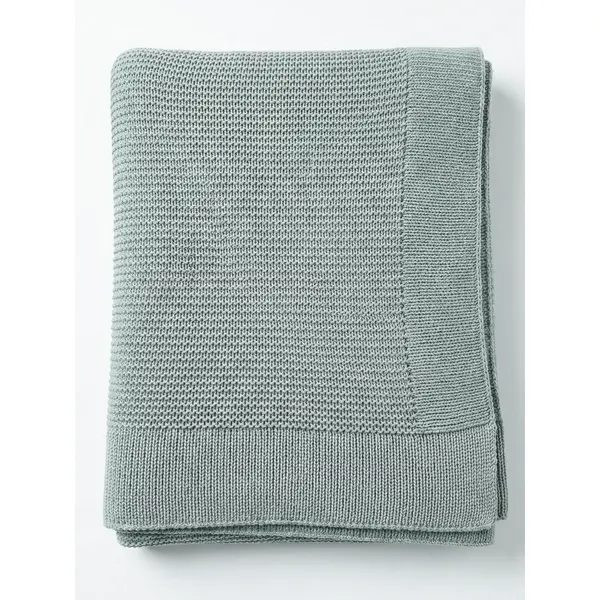 Anaya Harbor Knit Throw - Tea Green