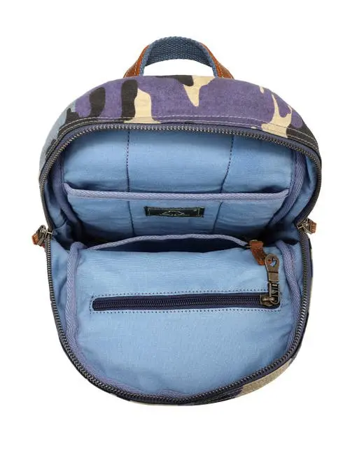 TSD BRAND Mountain Leaf Sling Bag - Navy Camo