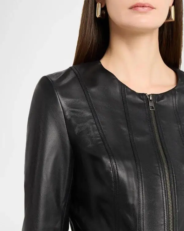 Staud Wells Leather Jacket