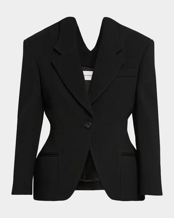 Givenchy Single-breasted Slashed Jacket