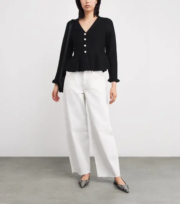 Sandro Peplum Cardigan