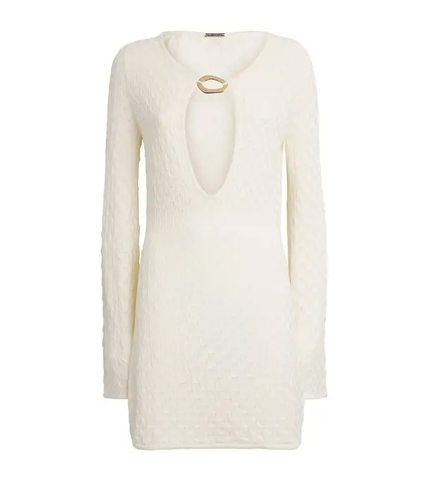 AWAY THAT DAY Crochet Havana Mini Dress - Ivory