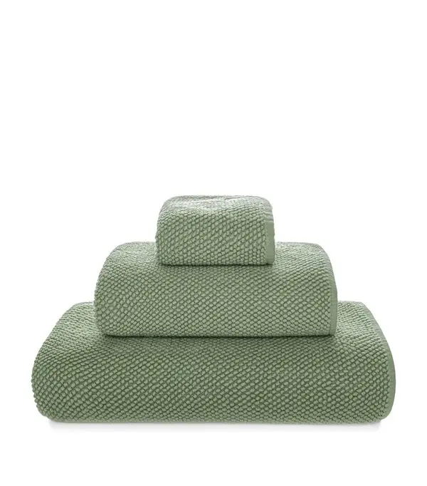GRACCIOZA Cotton Pearls Bath Towel - Blue