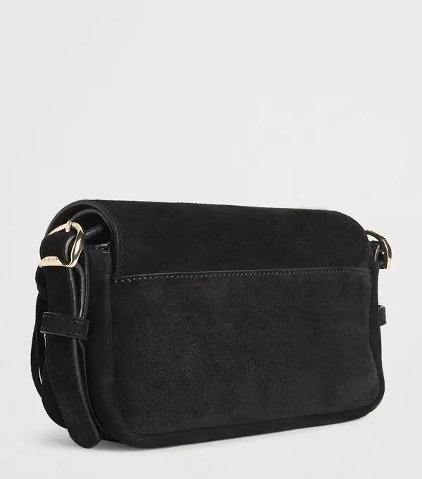 Sandro Small Suede Le Mambo Cross-body Bag - Black