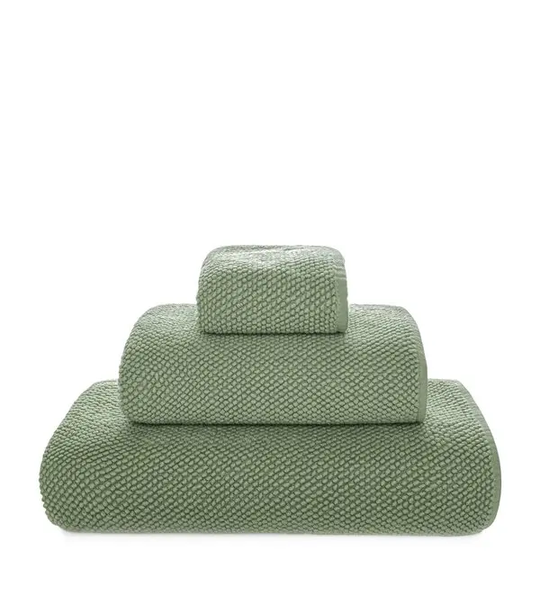 GRACCIOZA Cotton Pearls Bath Towel - Blue