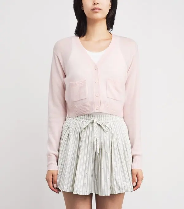Sandro Wool-cashmere Cropped Cardigan