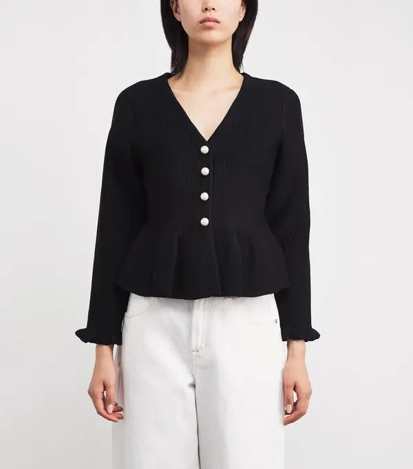 Sandro Peplum Cardigan
