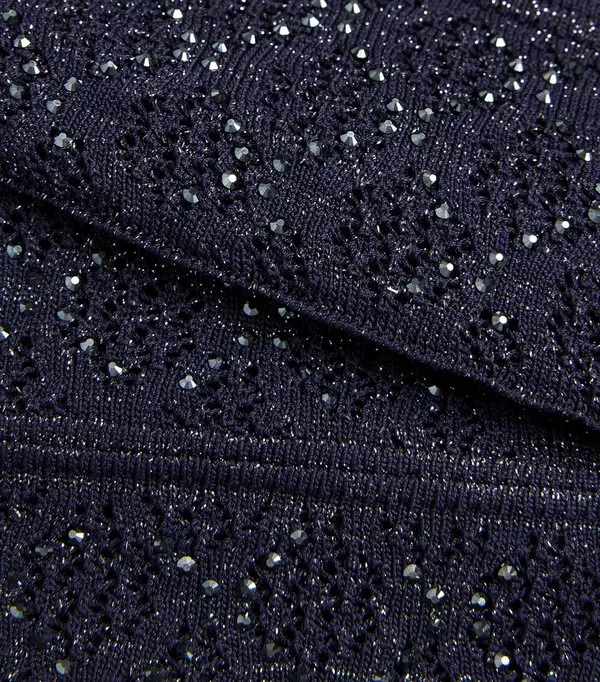 Sandro Knitted Embellished Maxi Skirt