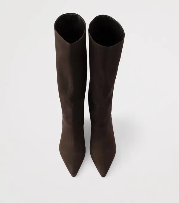 Prada Heeled Suede Boots