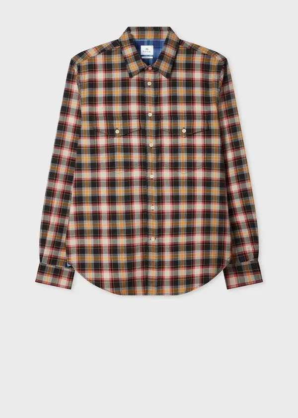 Paul Smith Casual-fit And Yellow Check Shirt