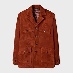 Paul Smith Suede Field Jacket - Red