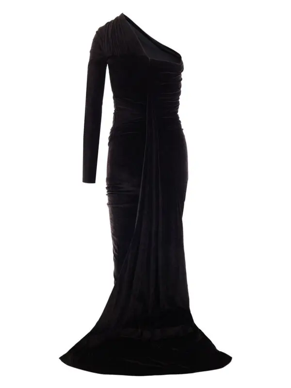 Balenciaga Velvet Maxi Dress