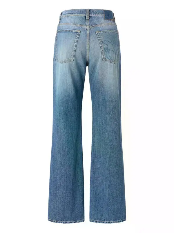 Pinko Wide-leg Five-pocket Jeans