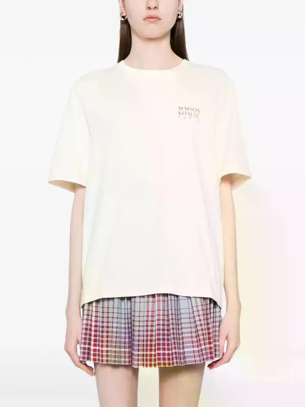 Maison Kitsuné Logo-print Crew-neck T-shirt