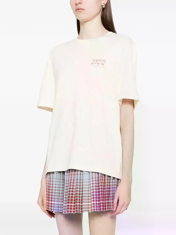 Maison Kitsuné Logo-print Crew-neck T-shirt