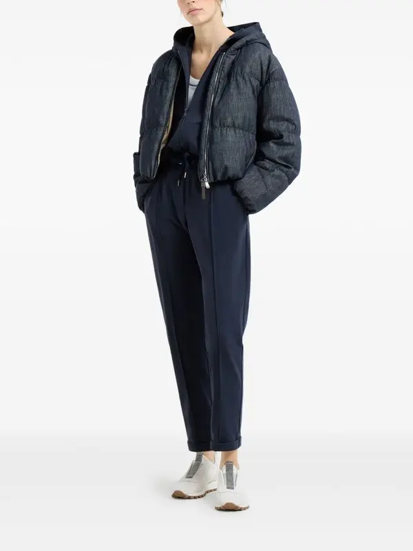 Brunello Cucinelli Cotton Drawstring Trousers