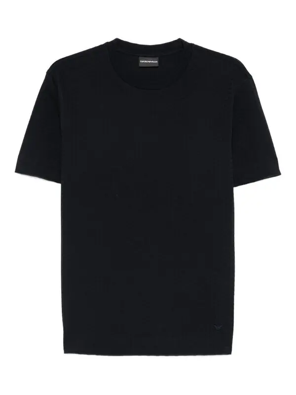 Emporio Armani Logo Cotton T-shirt - Blue
