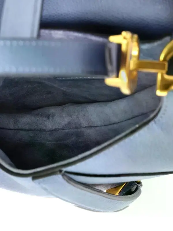 Dior Saddle Handbag Leather Mini Shoulder Bag - Blue