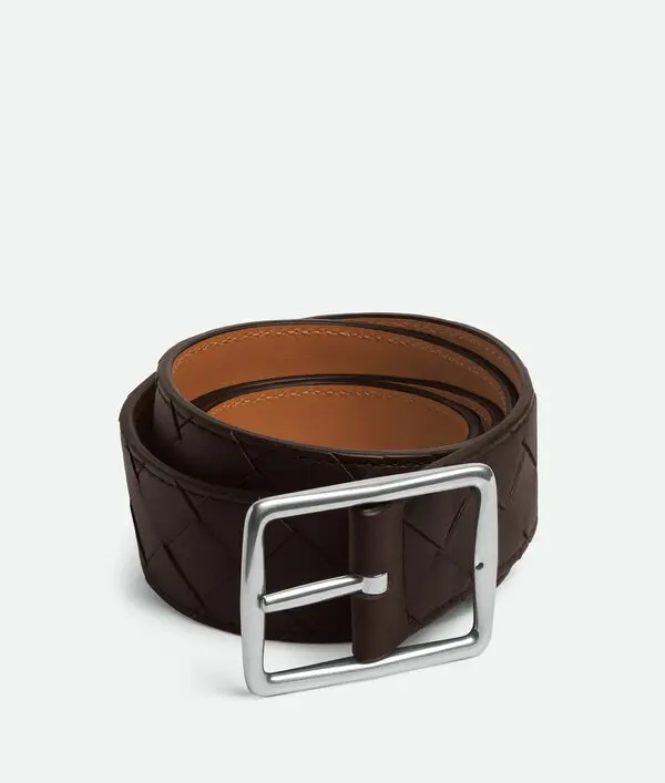 Bottega Veneta Reverso Belt - Fondant/amber