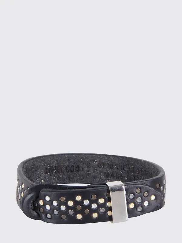 ORTIGNI Leather Bracelet - Black