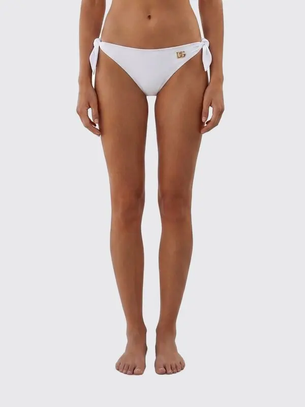 Dolce & Gabbana Stretch Polyamide Bikini Briefs - White