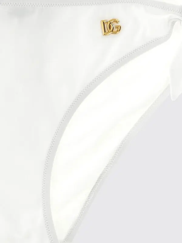 Dolce & Gabbana Stretch Polyamide Bikini Briefs - White