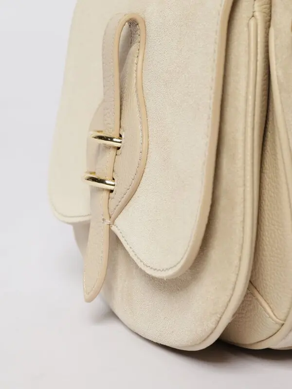 COCCINELLE Suede And Leather Mini Bag - Beige