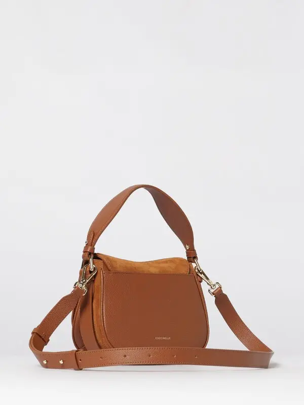 COCCINELLE Suede And Leather Mini Bag - Brown