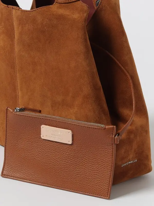 COCCINELLE Suede Shoulder Bag - Leather