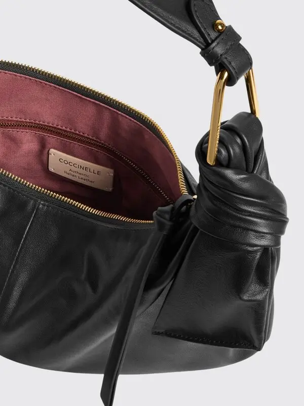 COCCINELLE Croissant Shoulder Bag - Black
