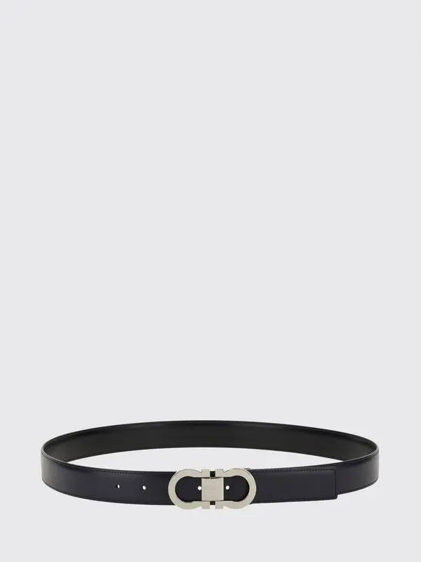FERRAGAMO Leather Belt - Black