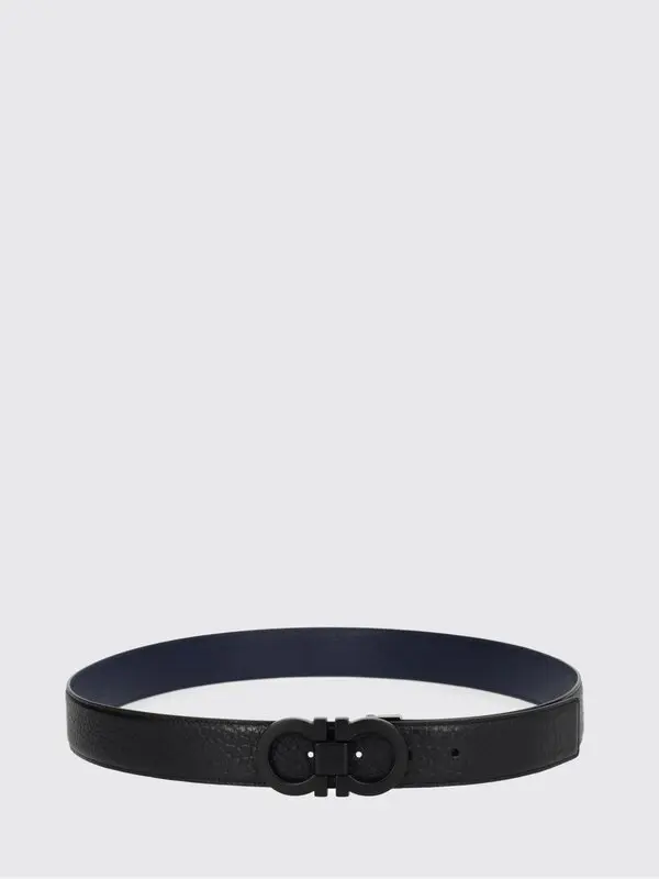 FERRAGAMO Leather Belt - Black