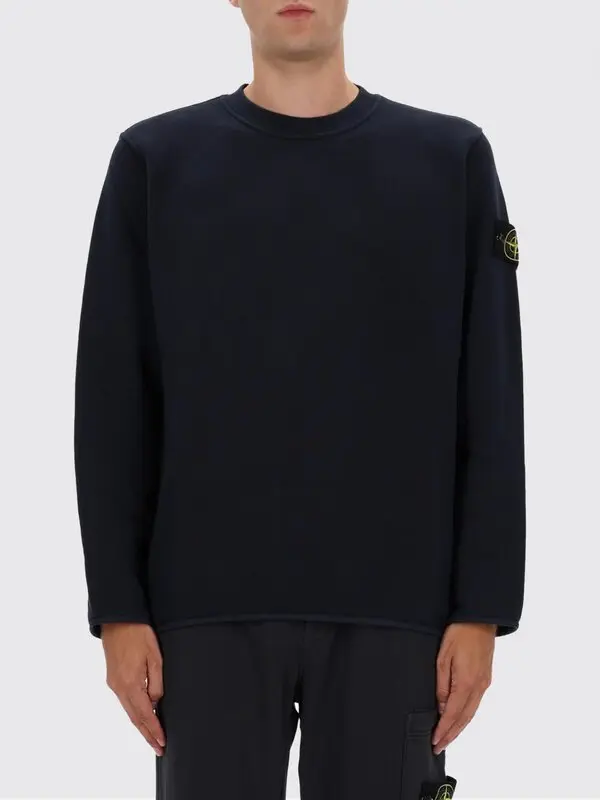 Stone Island Long Sleeve Sweater - Blue