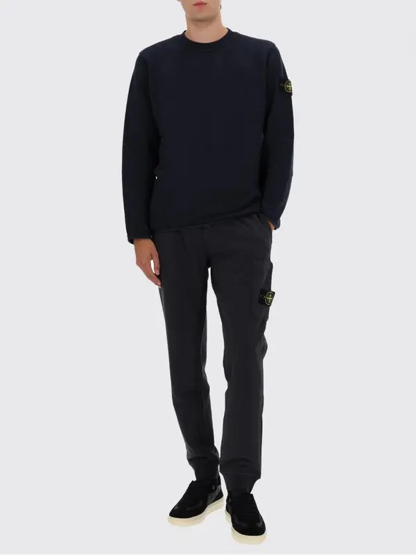 Stone Island Long Sleeve Sweater - Blue