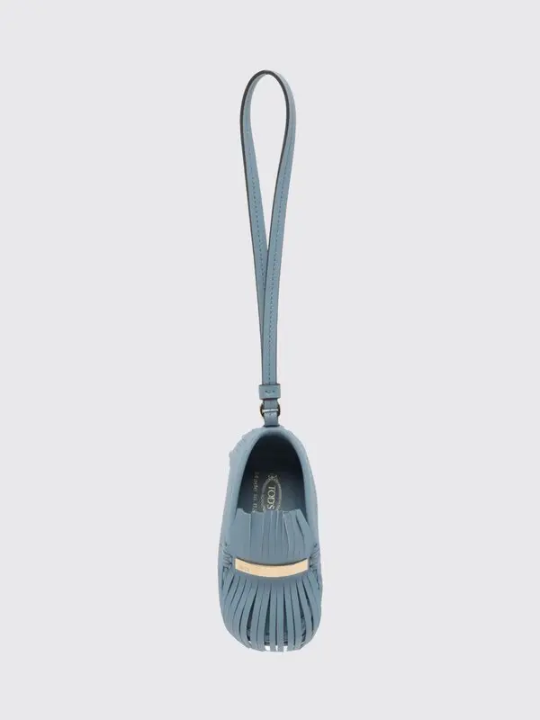 TOD'S Leather Loafer Keychain - Gnawed Blue