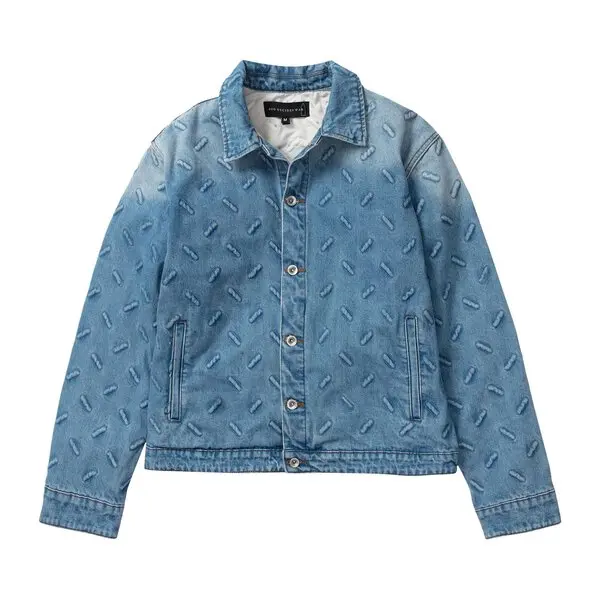 WHO DECIDES WAR BY EV BRAVADO Thread Plate Jacket - Blue