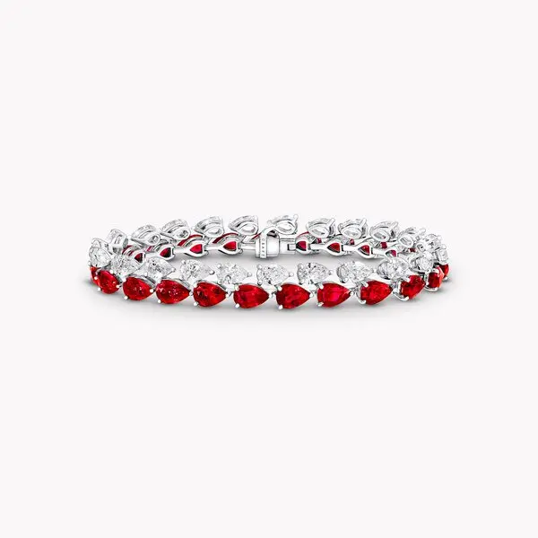Graff Ruby And Diamond Bracelet - White Gold