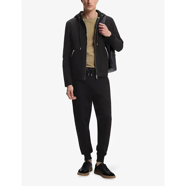 BOSS Drawstring-waist Cotton-jersey Jogging Bottoms