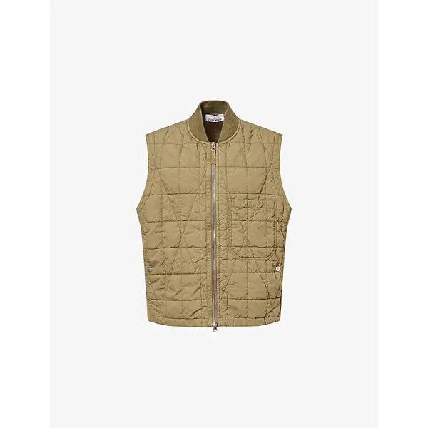 Stone Island Quilted Cotton Vest