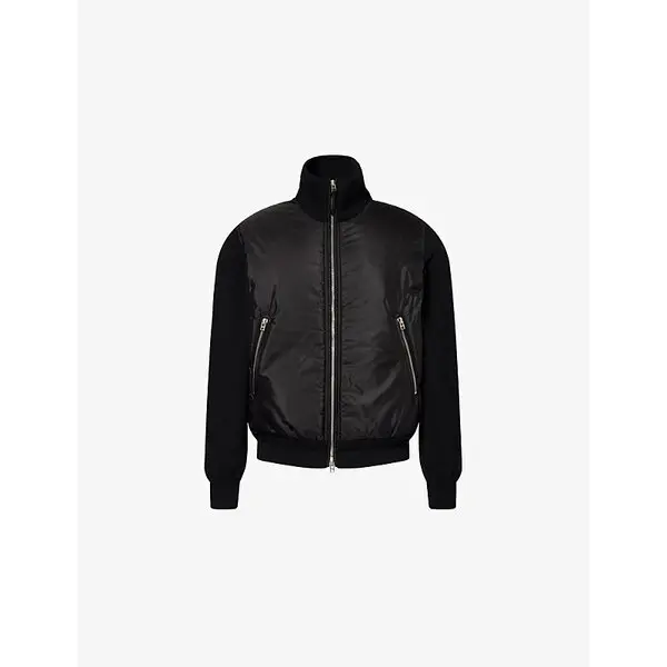 TOM FORD Hybrid-knit Padded Shell Jacket - Black