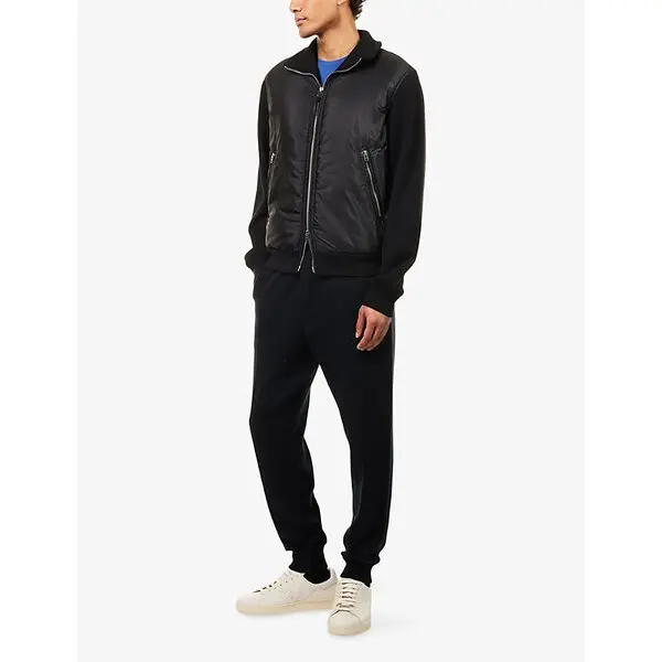 TOM FORD Hybrid-knit Padded Shell Jacket - Black