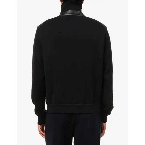TOM FORD Hybrid-knit Padded Shell Jacket - Black