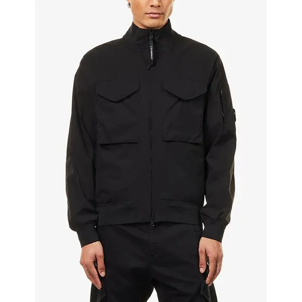 C.P. Company Pro-Tek Lens High-Neck Woven Jacket - Black