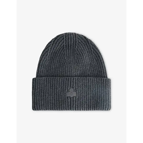 Isabel Marant Mayers Ribbed Cotton-blend Beanie - Anthracite