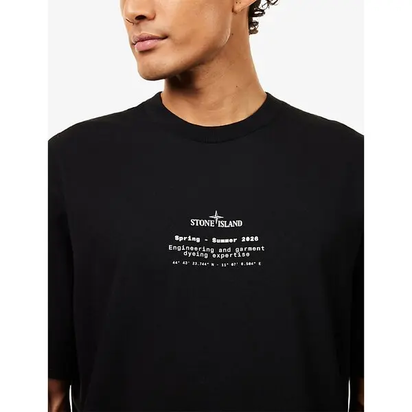 Stone Island Cotton T-Shirt - Black | Editorialist