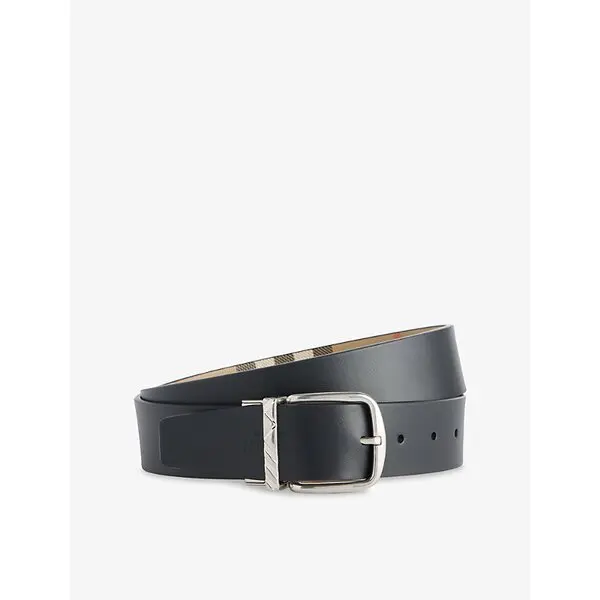 Burberry Check Leather Belt