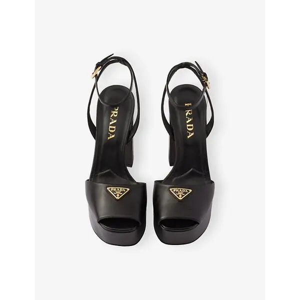 Prada Nappa Leather Platform Sandals