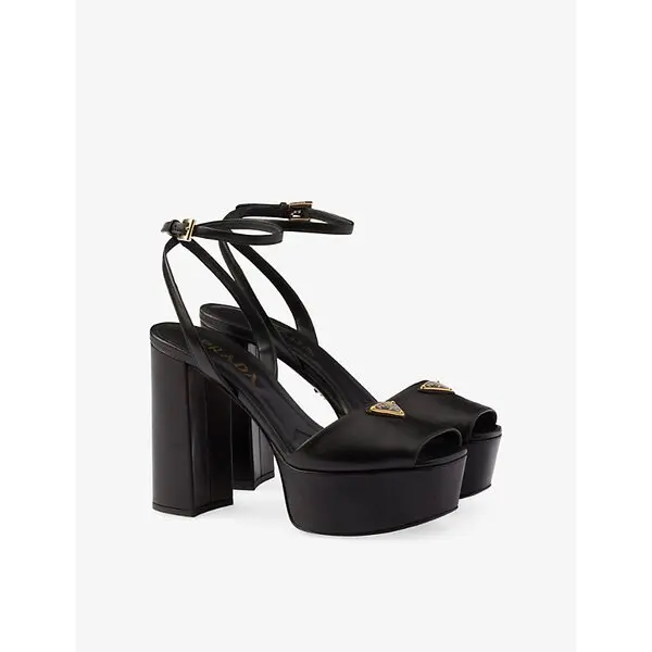 Prada Nappa Leather Platform Sandals