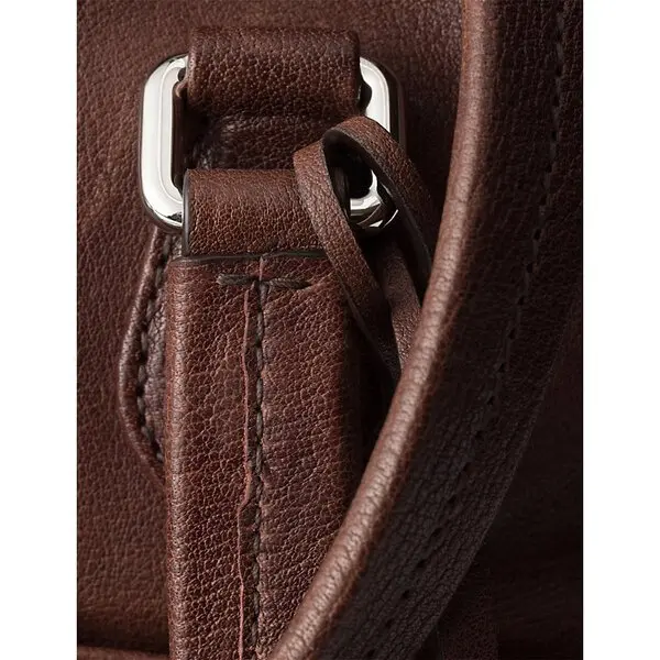 Prada Large Washed Leather Top-handle Bag