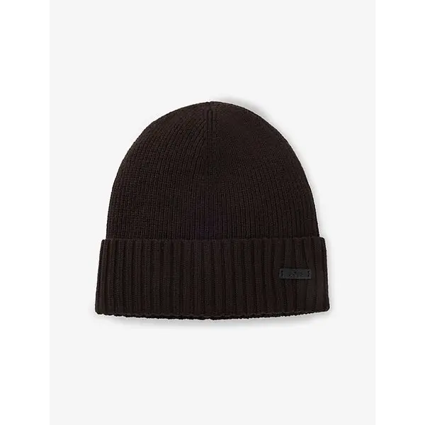 BOSS Wool Beanie - Dark Brown